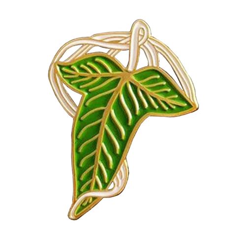Leaf Of Lorien Enamel Pin In Brooches From Jewelry And Accessories On