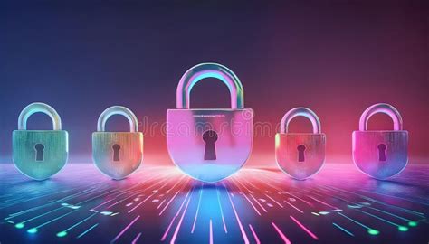 Data Privacy Laws Visualized With Locks And Codes Digital Background 3d Illustration Law