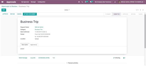 Approval Module In Odoo