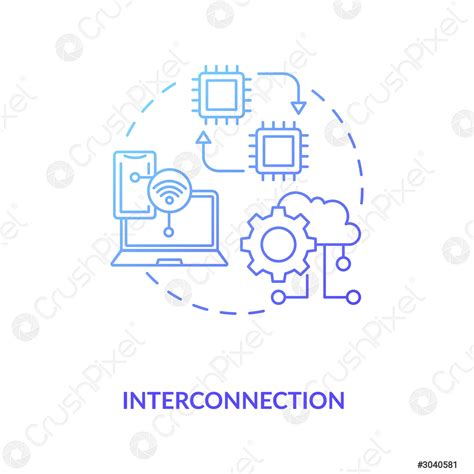 Interconnection Concept Icon Stock Vector 3040581 Crushpixel