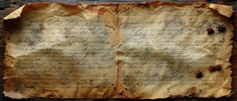 Premium Photo Ancient Scroll Handwritten Text Vintage Document Historic Parchment