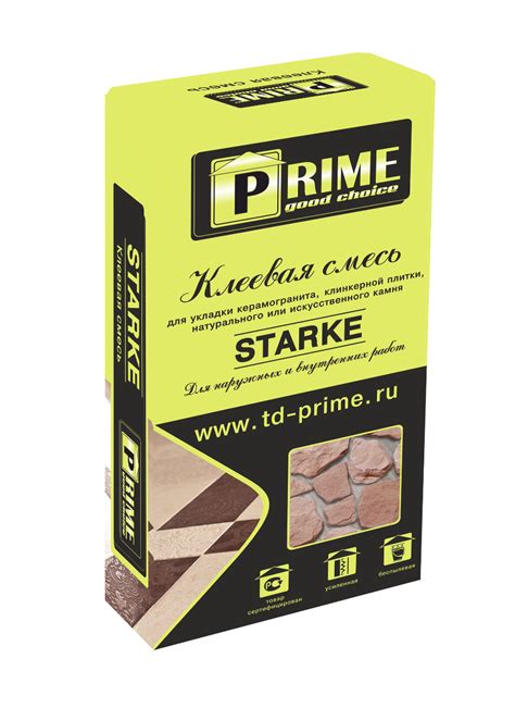 Плиточный клей Prime Starke C2 TE, 25 кг, купить в Москве