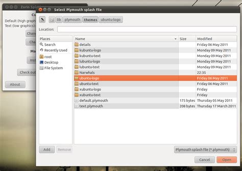 Zorin Splash Screen Manager Install Manage Plymouth Themes In Ubuntu
