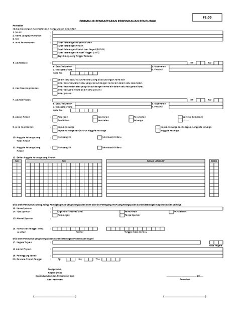 Formulir F1 03 Pdf