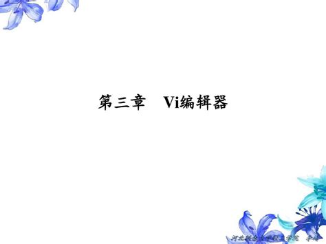 第三章 Vi编辑器word文档在线阅读与下载无忧文档