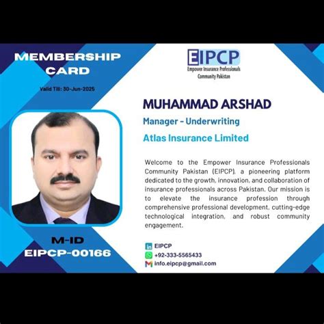 Muhammad Arshad Aciicert Mbairm Pu On Linkedin Eipcp
