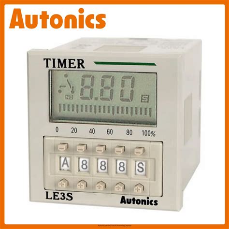 Autonics Le3sb Lcd Timer 240v Ac Flush Mounting Industrial Grade