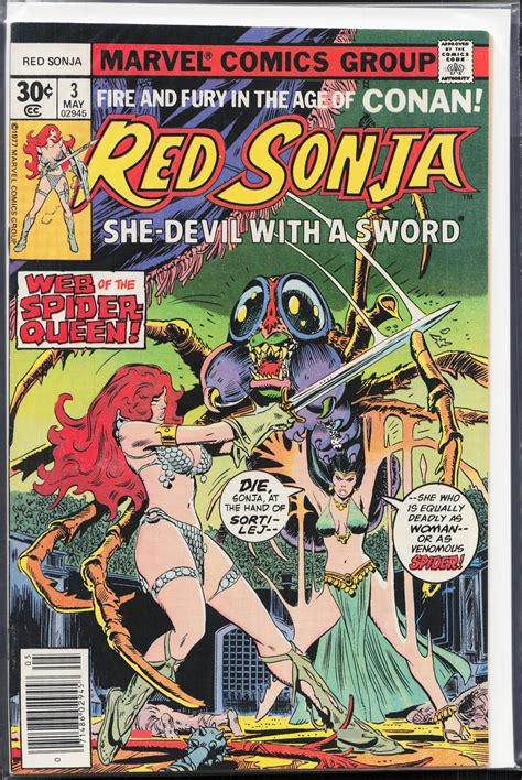 Red Sonja 3 1977 Red Sonja Comic Books Bronze Age Marvel Red