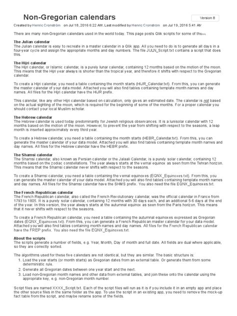 Non Gregorian Calendars Qlik Community Pdf Calendar