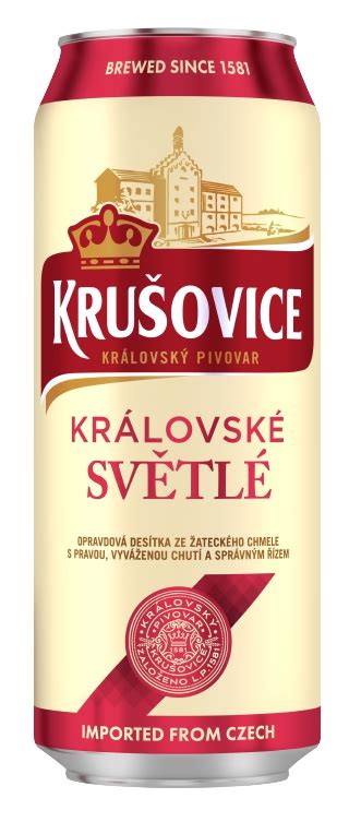 Krusovice Svetle, ლაგერი, ღია გაფილტრული ლუდი, 500 მლ. - Veli store