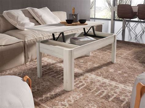 Mesa De Centro Elevable Extensible Disponible En Varios Colores