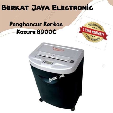 Jual Mesin Penghancur Kertas Kozure Ks C Di Seller Eunoia Shop Menteng Dalam Kota Jakarta