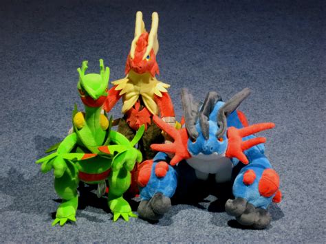 Hoenn Starter Mega Evolution Plushies By Gold94chica On Deviantart