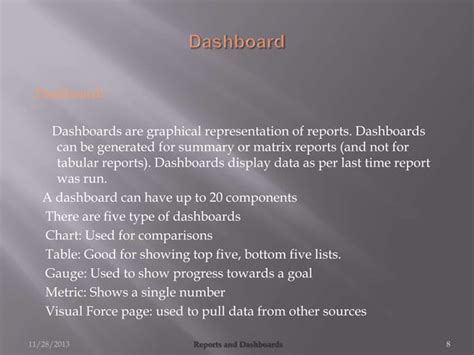 Reports And Dashboards Salesforce Pptx