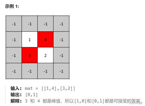 寻找峰值Ⅱ LeetCode日记 二分法寻找峰值ⅱ CSDN博客