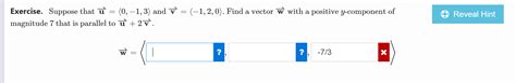 Solved Exercise Suppose That U 0 1 3 And V 1 2 0 Chegg
