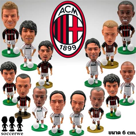 Soccerwe ทีม Ac Milan ฟิกเกอร์นักบอล ทีม เอซี มิลาน ขนาด 6cm Shopee Thailand