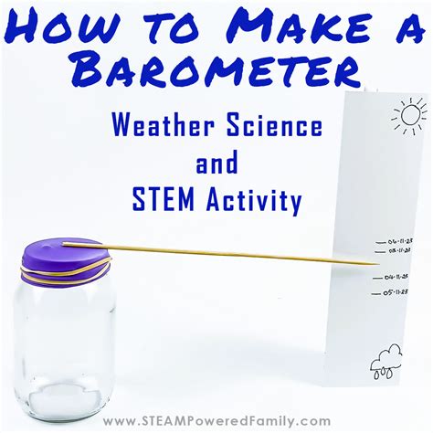 How To Make A Barometer Weather Science Stem Project