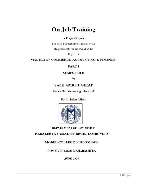 Yash Girap Final Report Pdf Mentorship Internship