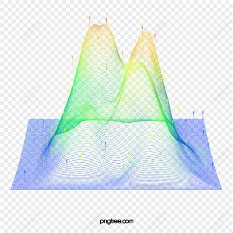 컬러 다이내믹 빅 데이터 일러스트 웨이브 포인트큰 데이터추상 Png 일러스트 무료 다운로드 Lovepik