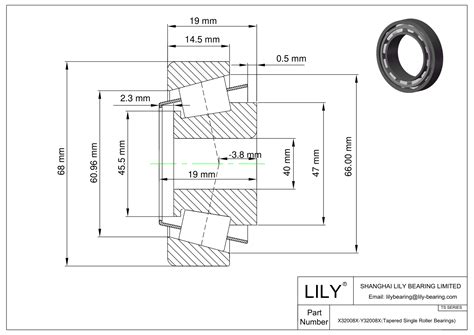 X32008X-Y32008X | TS (Single Row Tapered Roller Bearings) (Metric ...