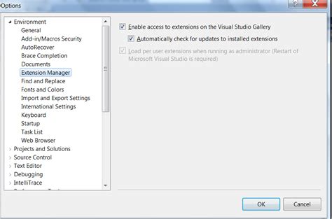 Why Extension Manager Is Not Showing Installed Extensions In Vs 2010