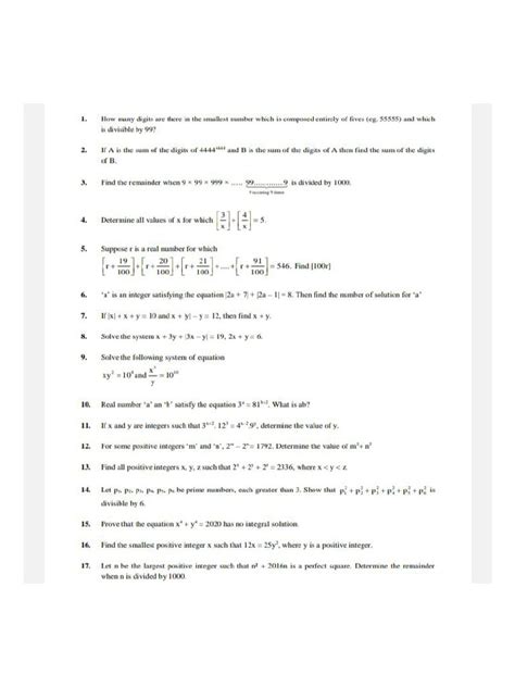 Pre Rmo Questions Part 1 Pdf