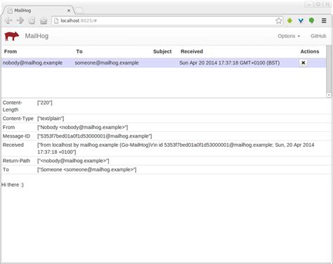Introducing Go Mailhog