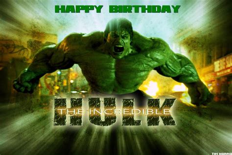 Free Hulk Birthday Greeting Cards