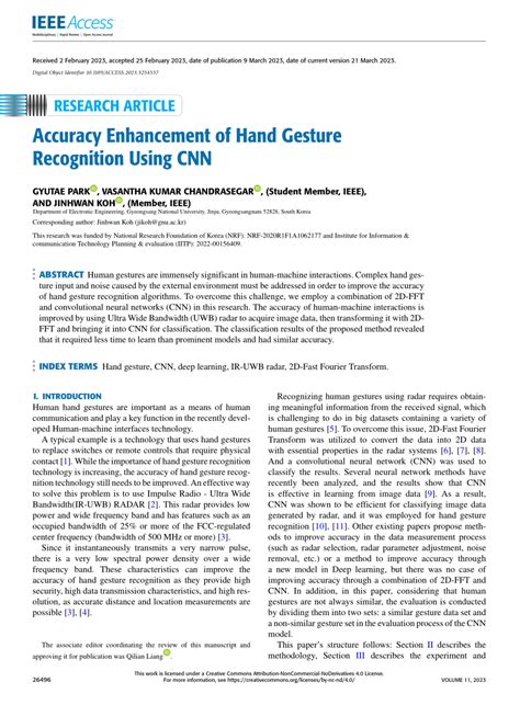 pdf improving accuracy of hand gesture recognition using recurrent