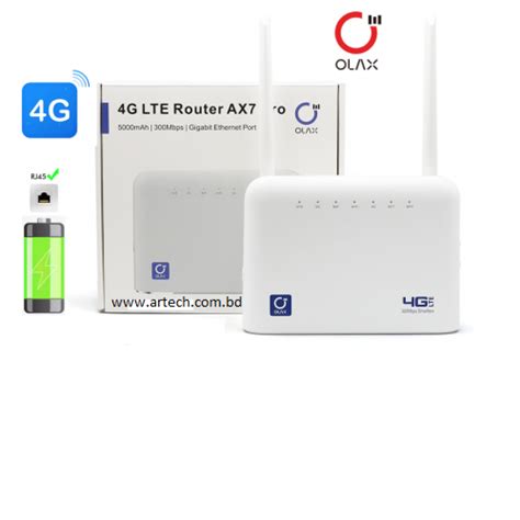 Buy Best OLAX AX7 PRO 4G LTE Sim Router With Battery 5000mAh Ethernet ...