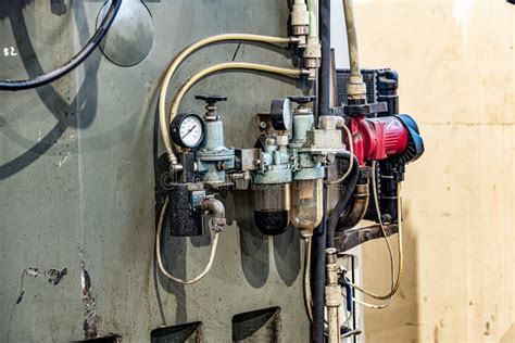 Hydraulic Control System Of Cnc Machine Tool Stock Image Image Of Cable Liquid 235890027