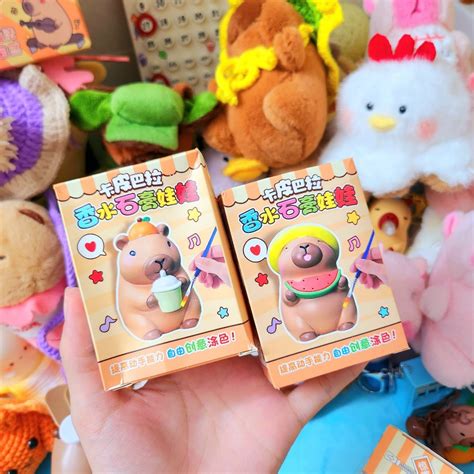 [capybara Labubu] Bộ Tô Tượng Tương Tác đồ Chơi Thạch Cao Mini Cho Bé