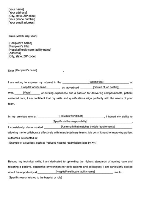 Occupational Therapy Cover Letter Template And Example Free Pdf Download