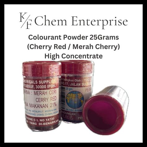 Food Colouring Powder 25gm Cherry Red Merah Ceri Shopee Malaysia