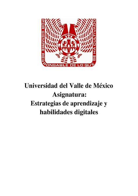 A7 Estrategias Actuvidad 7 Blackboard Universidad Del Valle De