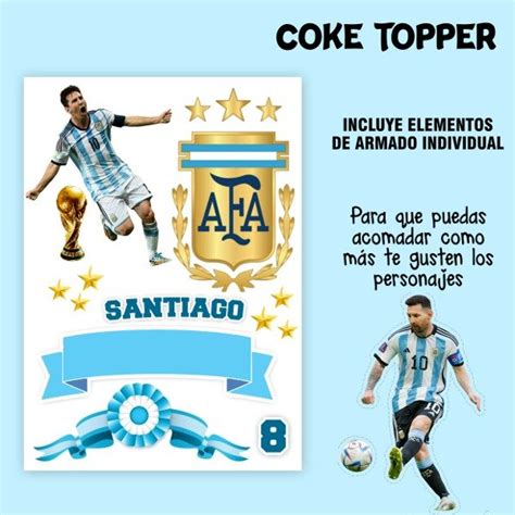 Kit Imprimible Cake Topper Adorno Torta Argentina M Printdise Os
