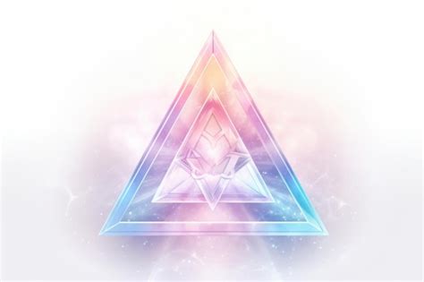 Triangle Symbol Triangle Illuminated Futuristic Premium Ai Generated