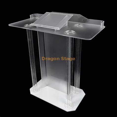 Modern Practical Lucite Church Pulpit Clear Plexiglass Podium From