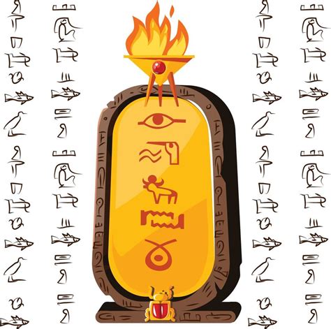 Stone Board Clay Tablet And Egyptian Hieroglyphs 21493347 Vector Art At Vecteezy