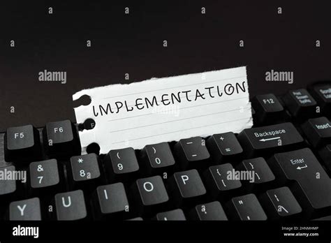 Conceptual Display Implementation Concept Meaning The Process Of Making Something Active Or