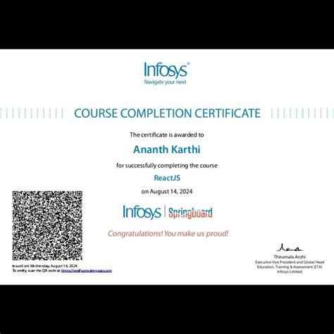 ananth t on linkedin infosys reactjs html css frontend developer
