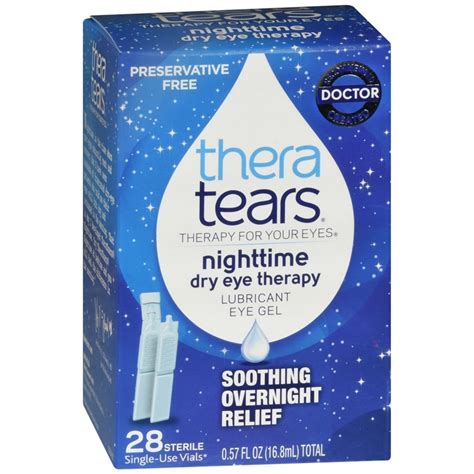 Theratears Nighttime Dry Eye Therapy Lubricant Eye Gel 28 Ea