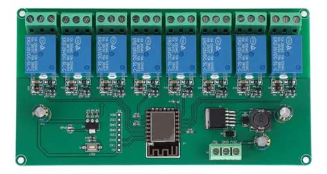 Módulo De Relé Wifi 8 Canais Esp8266 Placa De Desenvolviment