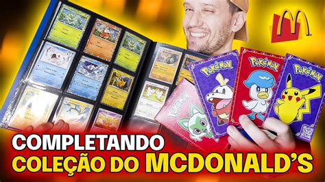COMPLETANDO AS CARTAS POKEMON DO MCDONALDS CAPITÃO HUNTER CARTAS