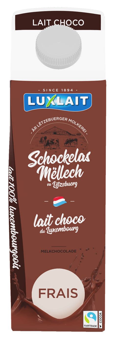 Lait Frais Chocolat La Boisson Des Gourmands Luxlait