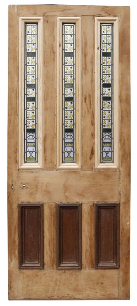 Pair Of French Art Deco Stained Glass Doors At 1stdibs