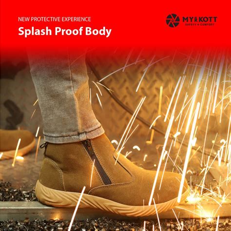 MYRKOTT 9022 SAFETY SHOES SPORT BOOT COW SUEDE LEATHER KASUT BUT SPORT