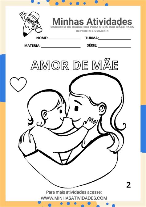 Atividades para pintar de dia das mães