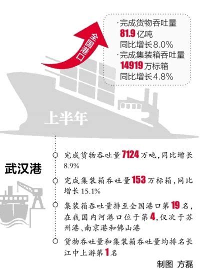 中新网湖北 湖北新闻网 武汉港集装箱吞吐量跻身全国20强